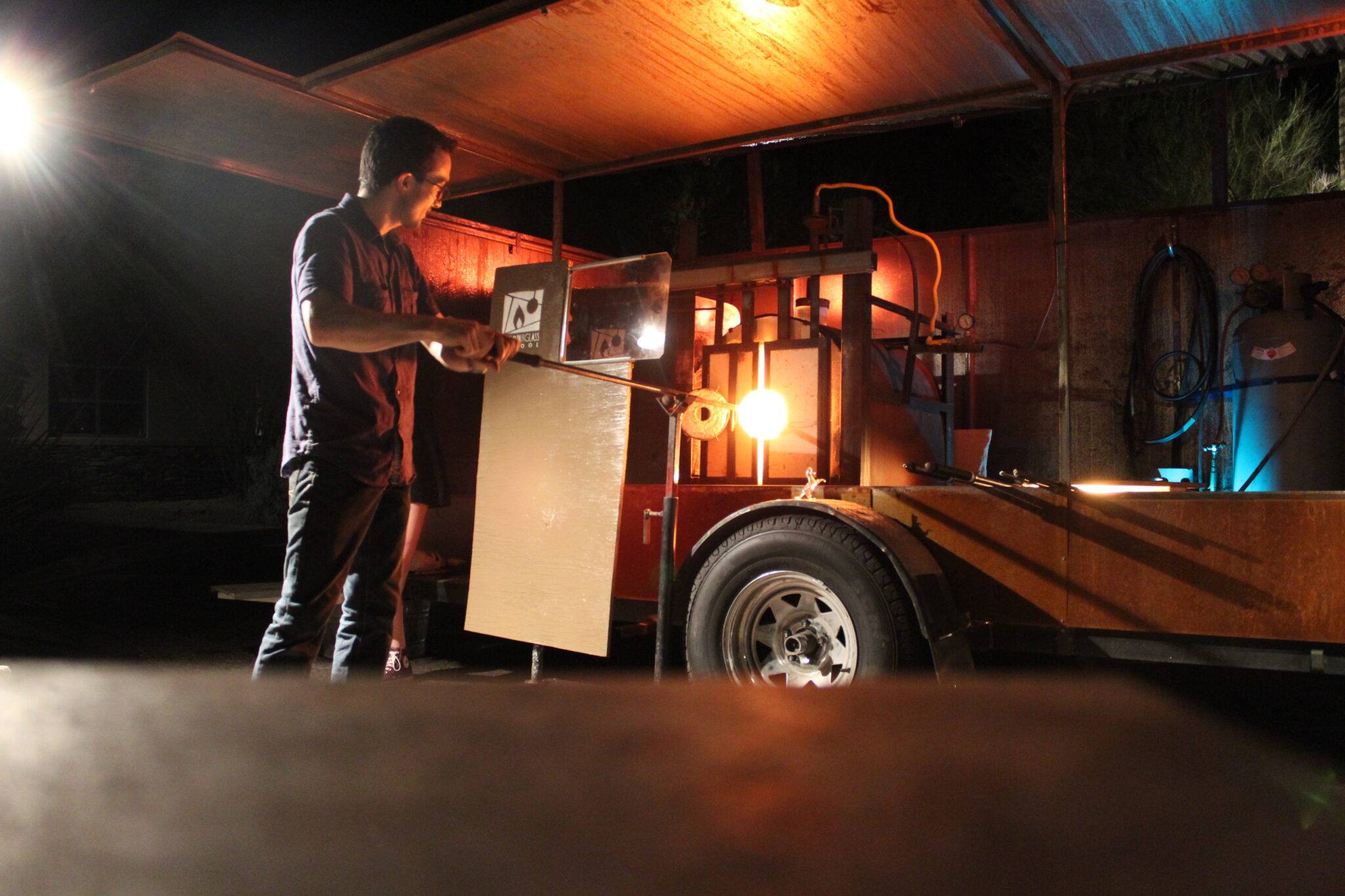 Mobile Glass Studio | The G.O.A.T. (Glassblowing On A Trailer ...